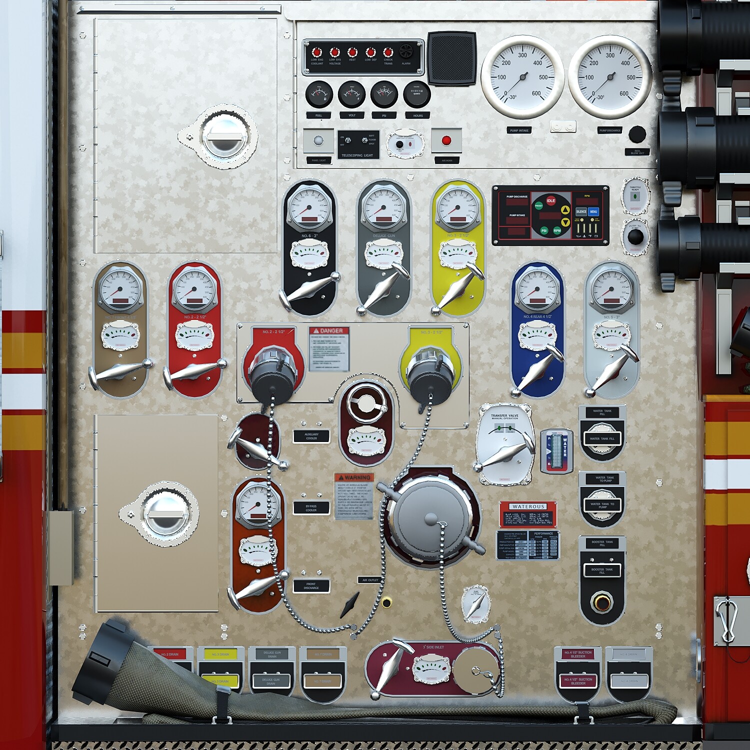 ArtStation - Fire Truck Engine FDNY | Game Assets