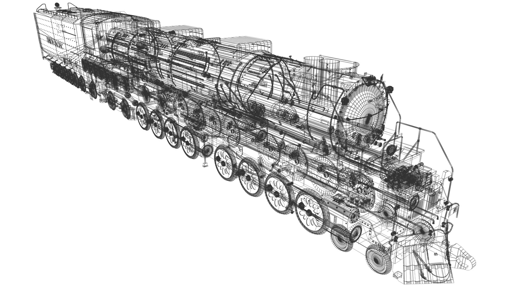 ArtStation - Steam Locomotive Big Boy 4014 | Game Assets