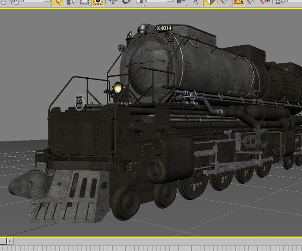 ArtStation - Steam Locomotive Big Boy 4014 | Game Assets