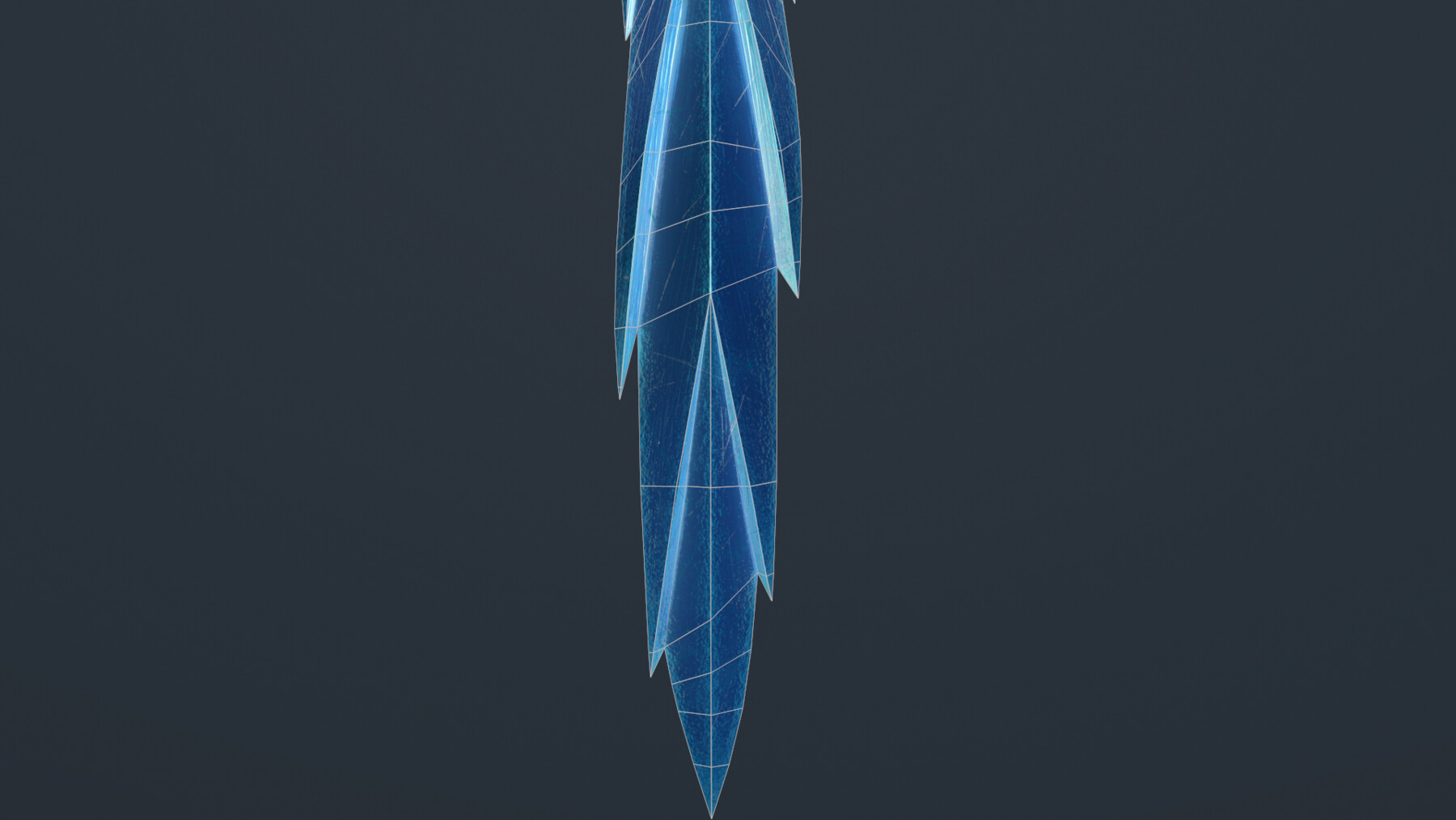 ArtStation - 3D Low-Poly Model - Ice Sword | Game Assets