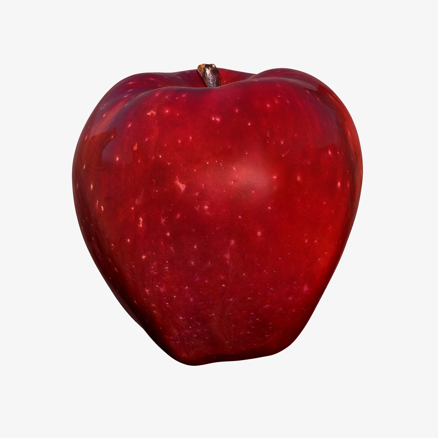 ArtStation - RED APPLE FRUIT 3D MODEL - GAME READY - LOW POLY \ HIGH ...