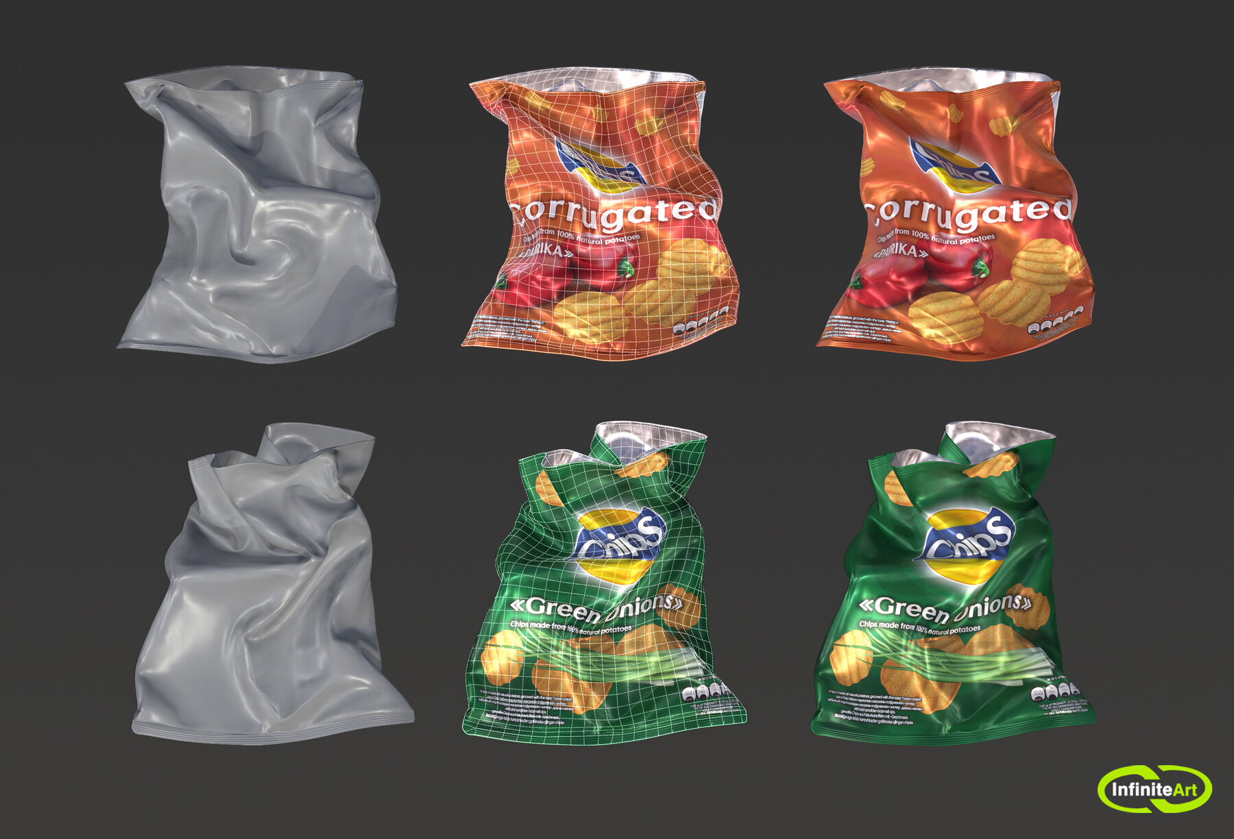 ArtStation - Packaging of chips | Game Assets