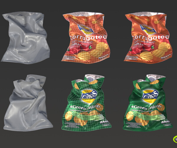 ArtStation - Packaging of chips | Game Assets