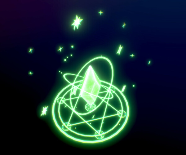 ArtStation - Magic Crystal Animated | Game Assets