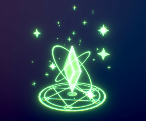 ArtStation - Magic Crystal Animated | Game Assets
