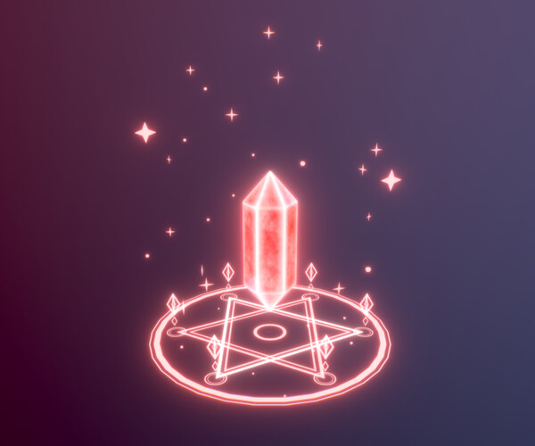 ArtStation - Magic Crystal Animated | Game Assets
