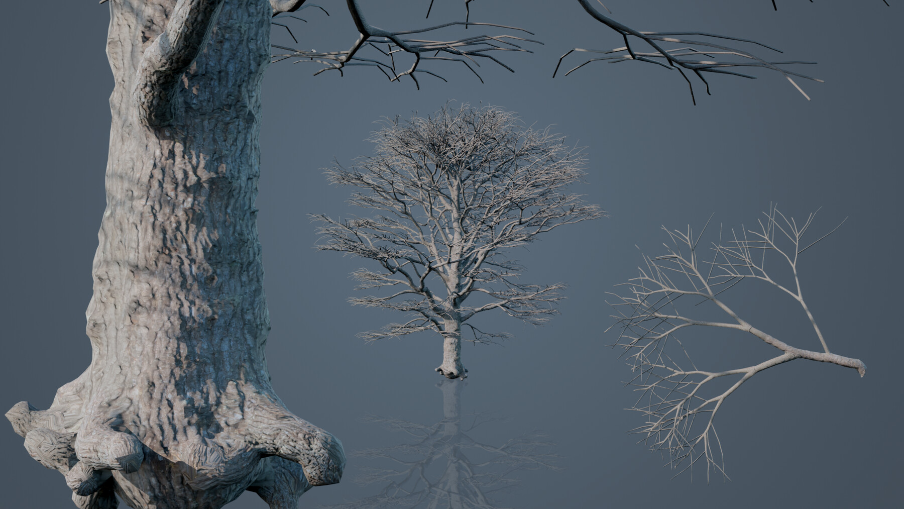 ArtStation - Big Dead Trees Pack | Game Assets