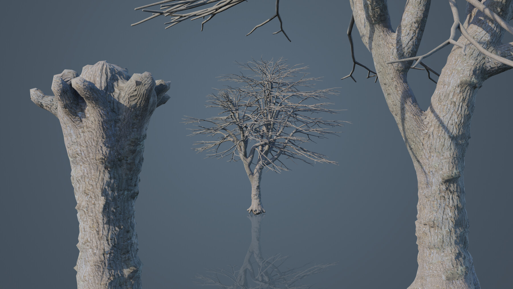 ArtStation - Big Dead Trees Pack | Game Assets