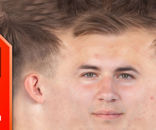 ArtStation - Premade Head Texture #221 Male | Game Assets