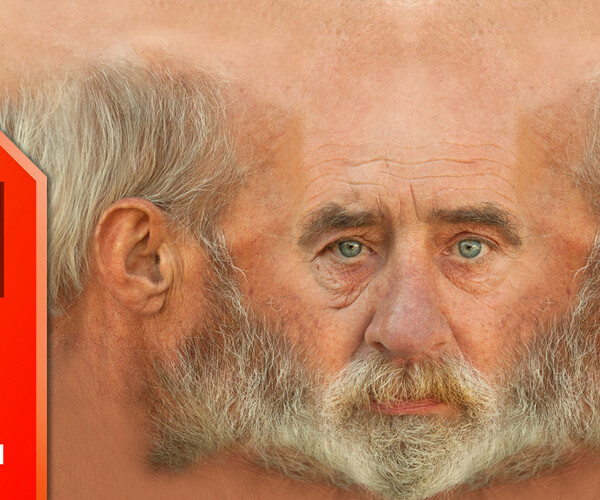 ArtStation - Premade Head Texture 217 Male | Game Assets