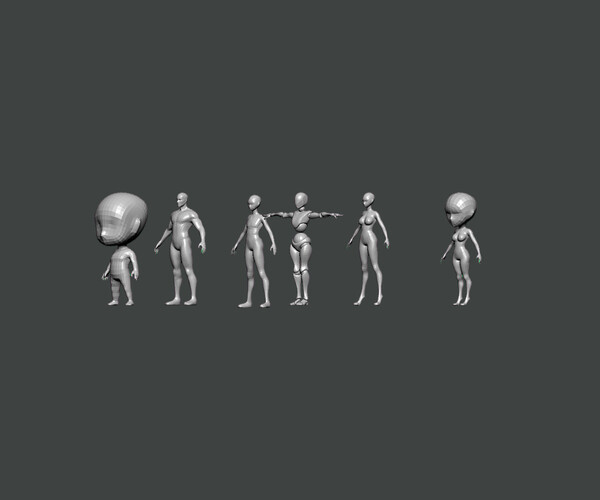 ArtStation - 3D Model-BASE MESH0003 | Resources