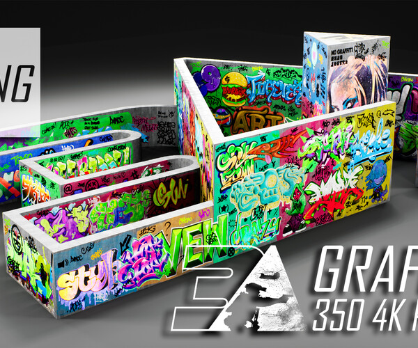 ArtStation - 350 Graffiti 4K PNG Cutouts | Resources