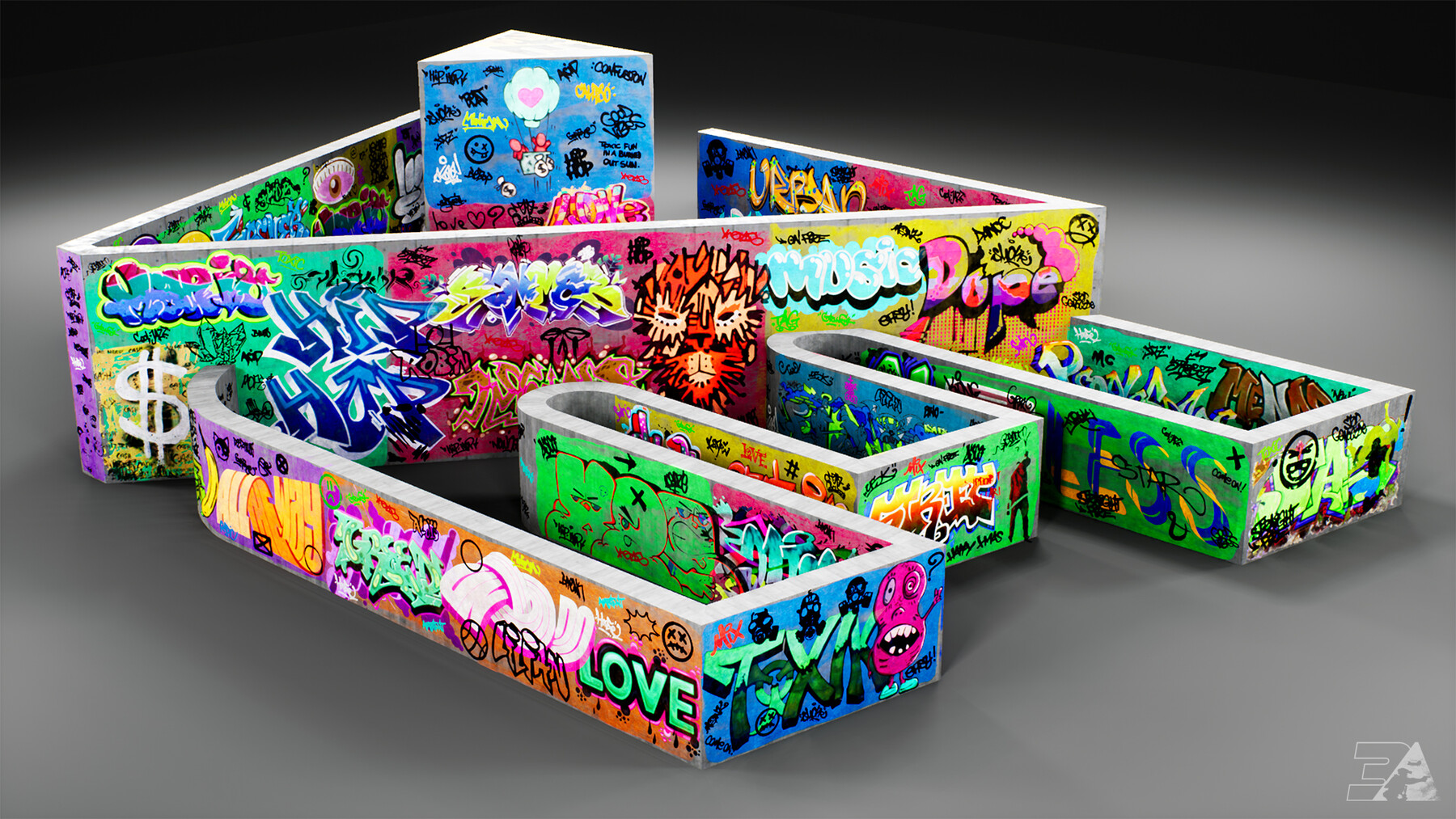 ArtStation - 350 Graffiti 4K PNG Cutouts | Resources