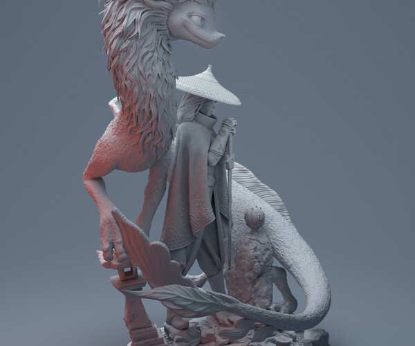 ArtStation - Raya and the last Draon - 3D Printable | Resources