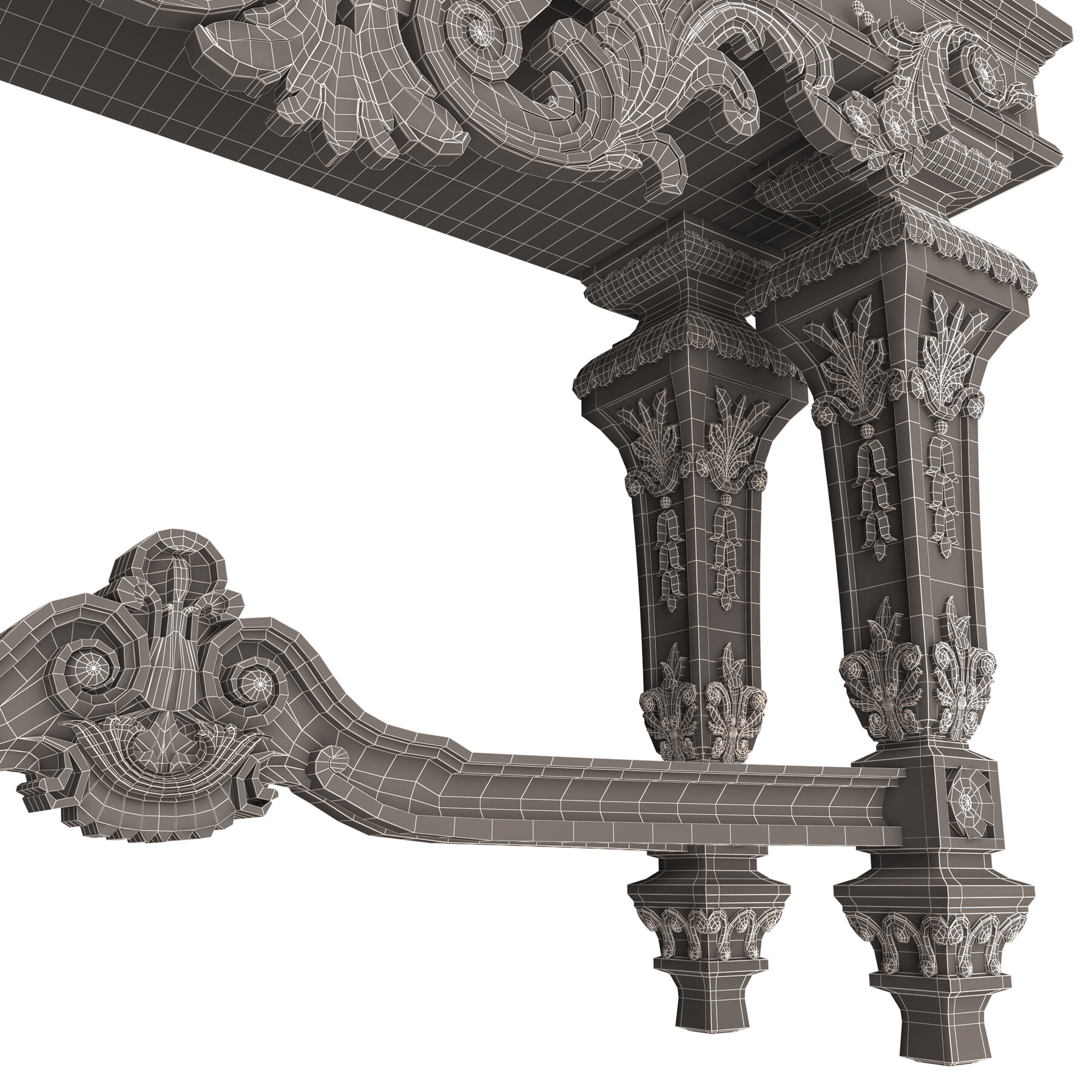 ArtStation - Classic Console Table 01 | Resources