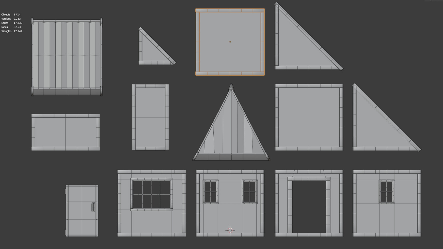 ArtStation - House-building modules 3 skins | Game Assets