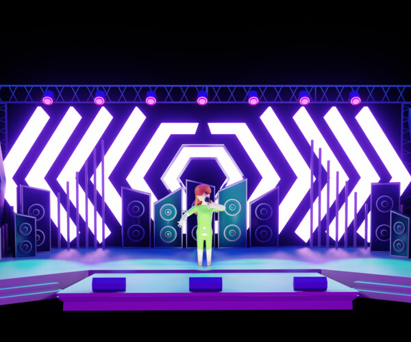 ArtStation - 3D concert illustration | Game Assets
