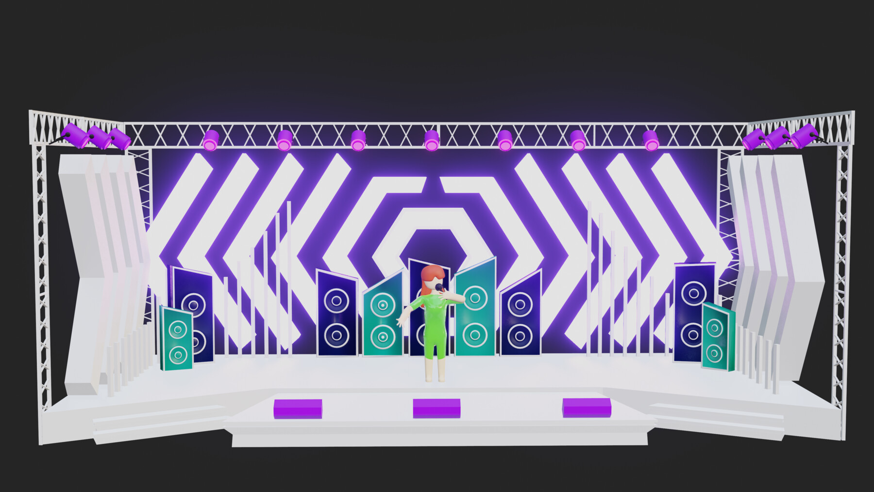 ArtStation - 3D concert illustration | Game Assets