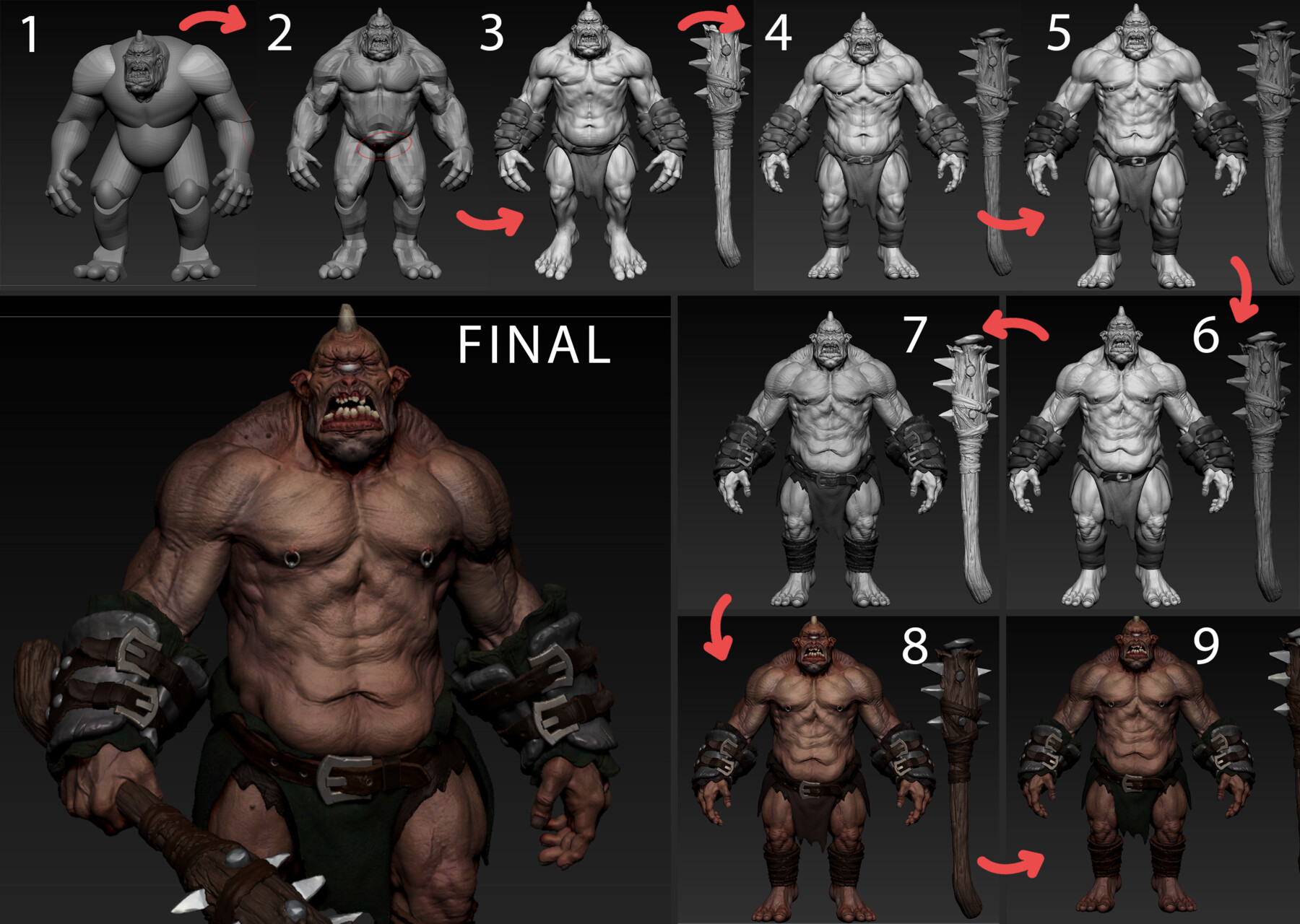 ArtStation - Cyclops ogre highpoly | Resources