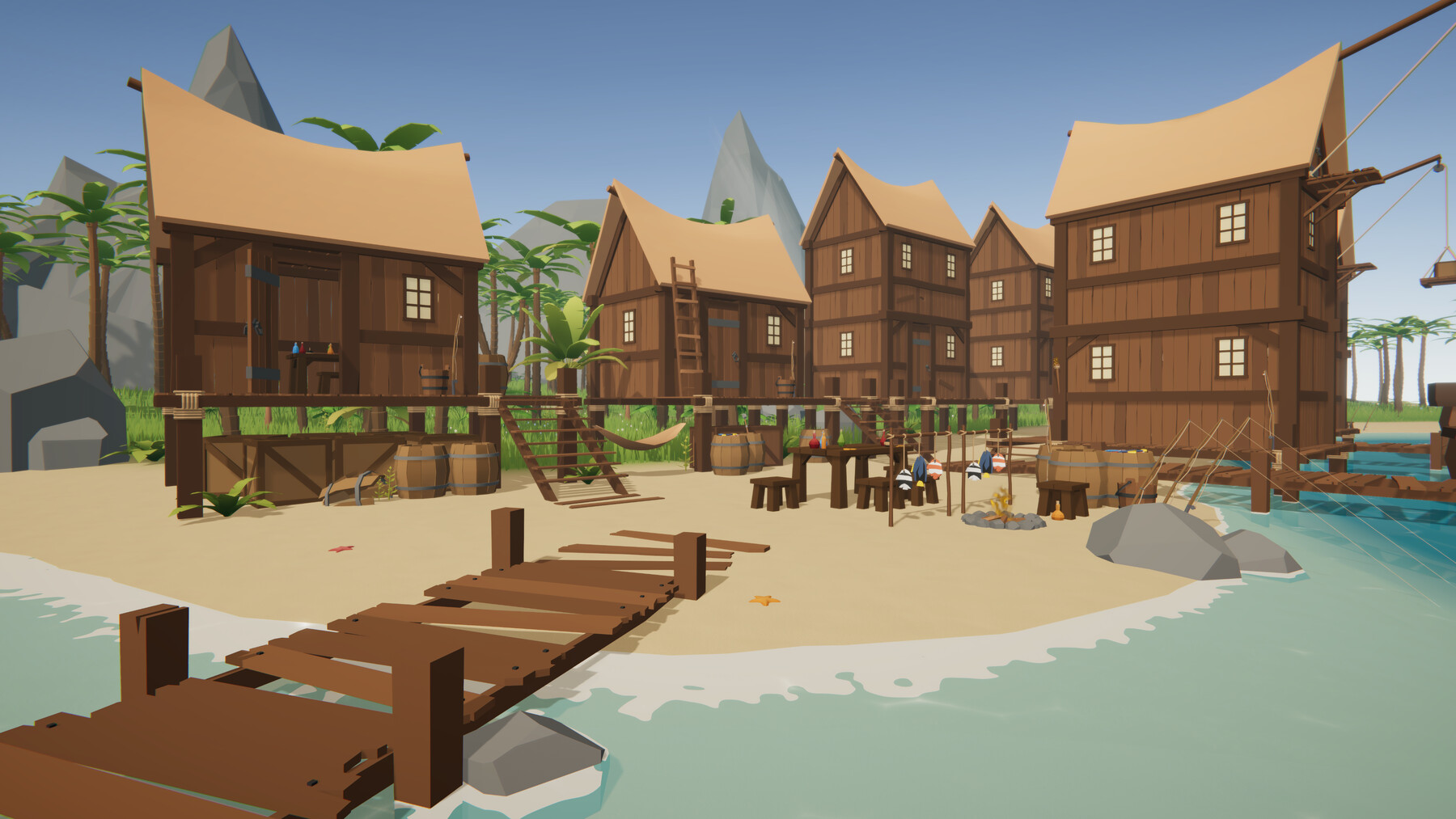 ArtStation - Low Poly Tropical Island - Asset for Unity 3D and Unreal Engine | Game Assets