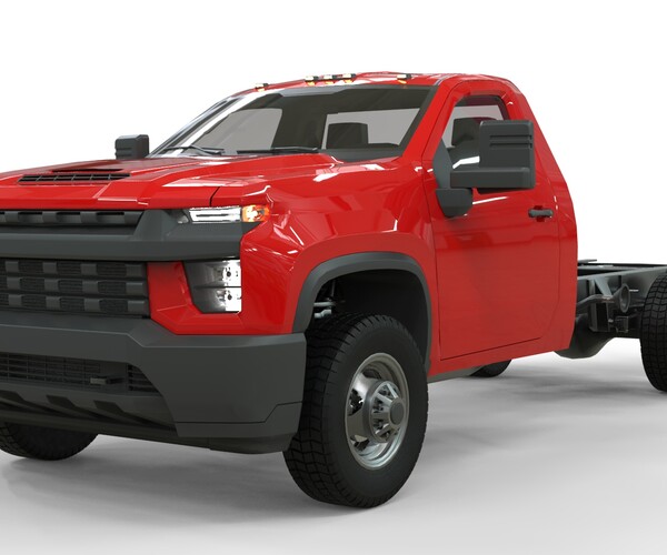 ArtStation - Chevrolet Silverado 3500 2021 truck Low-poly 3D model ...