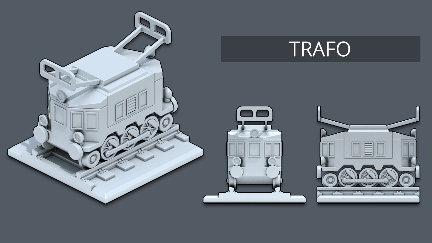 ArtStation - Trafo - STL files for 3D printing - Trains & Rails World ...