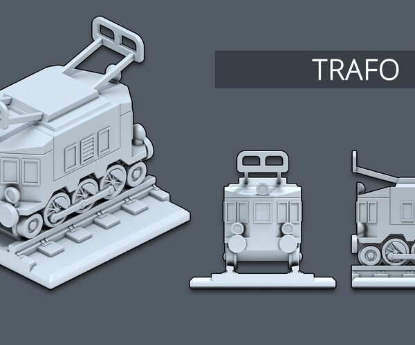 ArtStation - Trafo - STL files for 3D printing - Trains & Rails World ...