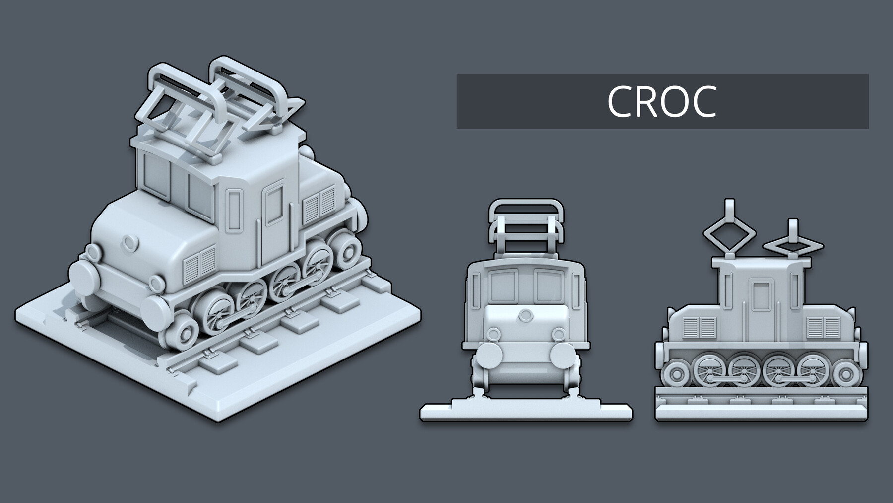 ArtStation - Croc - STL files for 3D printing - Trains & Rails World ...