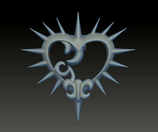 ArtStation - Heart Pendant with Spikes | Resources