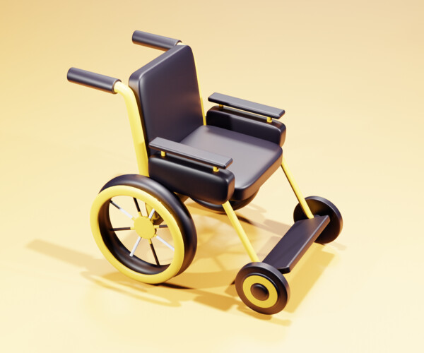 ArtStation - 3D wheelchair | Game Assets