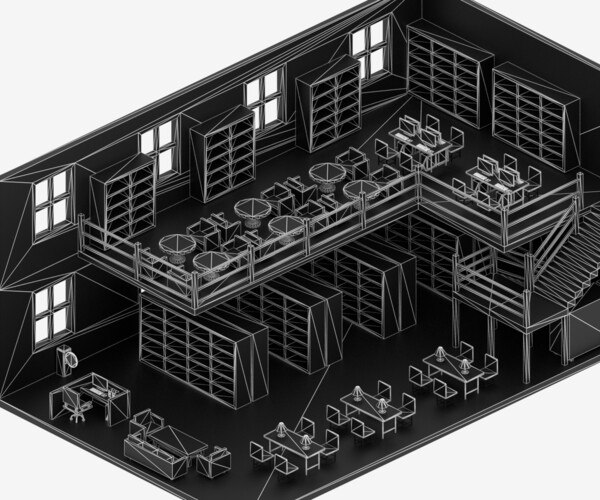 ArtStation - Cartoon Library Interior | Game Assets