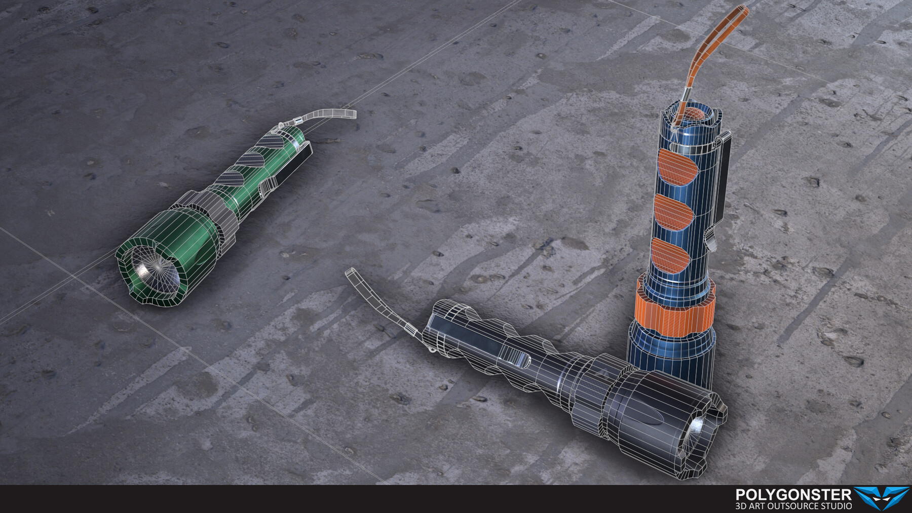 ArtStation - Tactical Flashlight | Game Assets