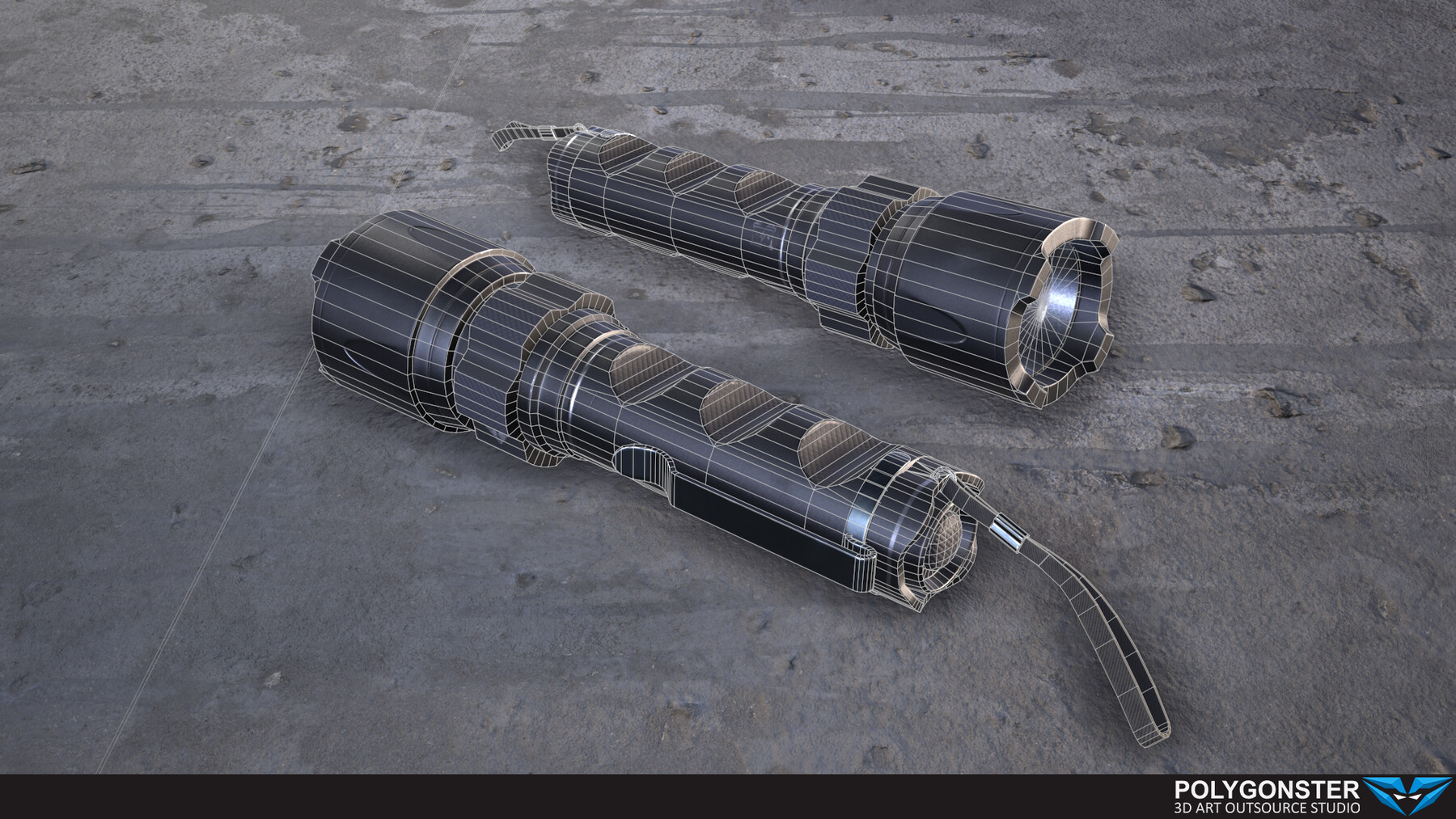 ArtStation - Tactical Flashlight | Game Assets