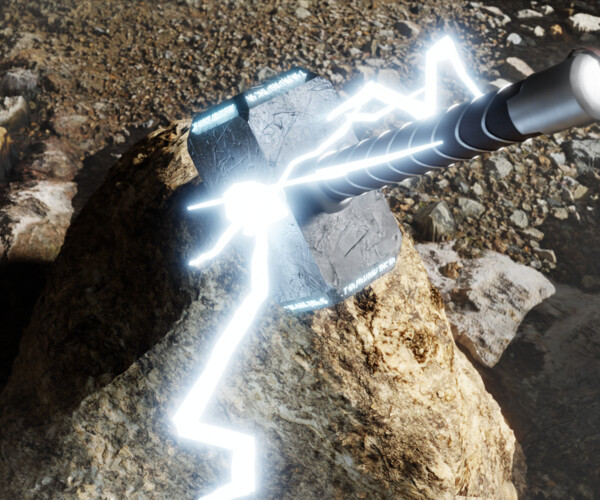 ArtStation - Mjolnir 3D model | Game Assets