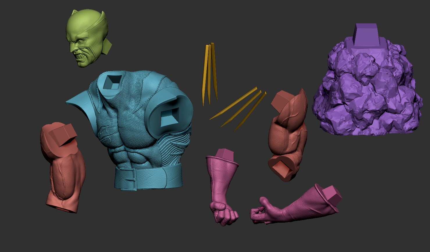 ArtStation - Wolverine (3d print) | Resources