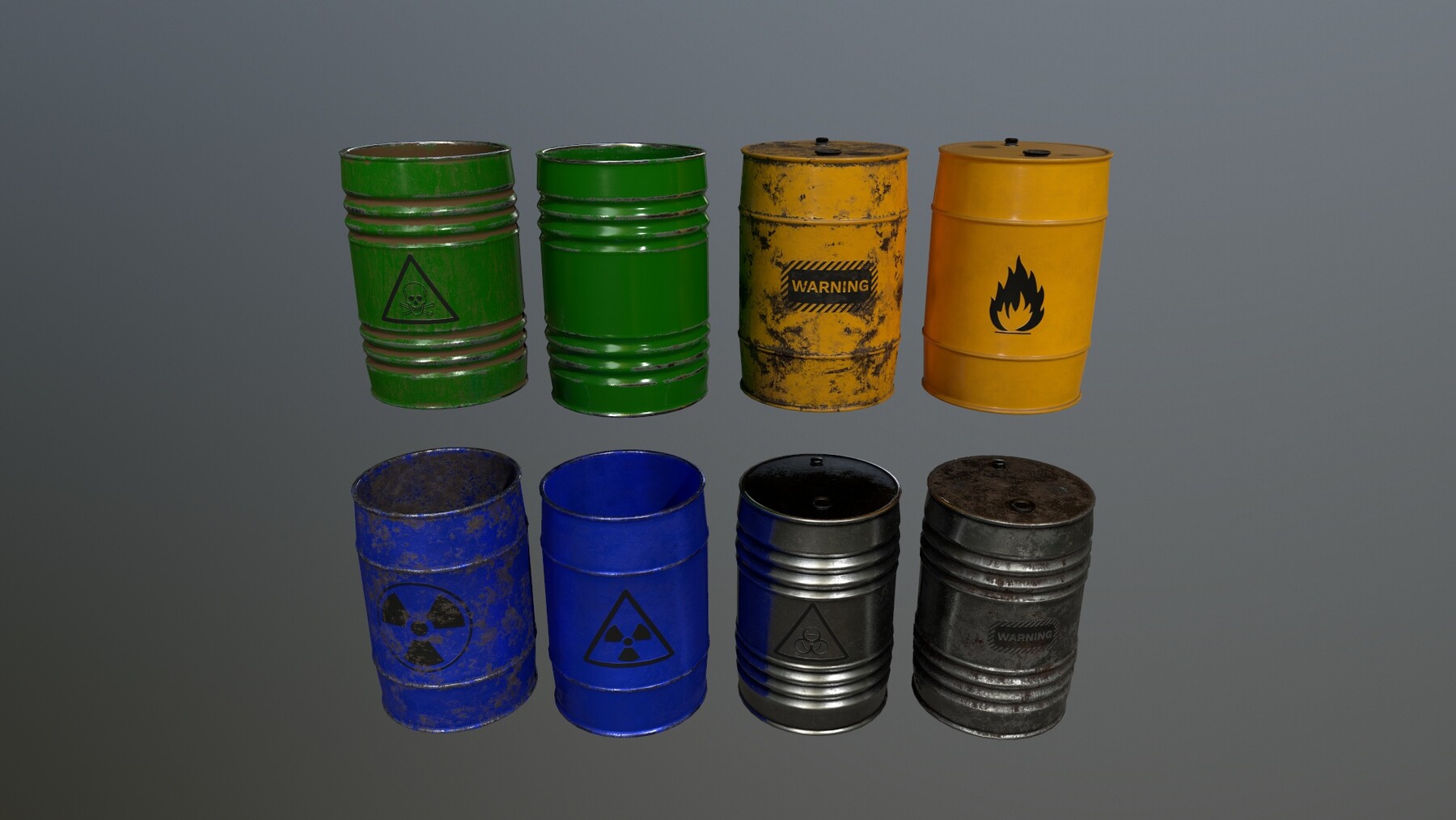 ArtStation - Barrel Set | Game Assets