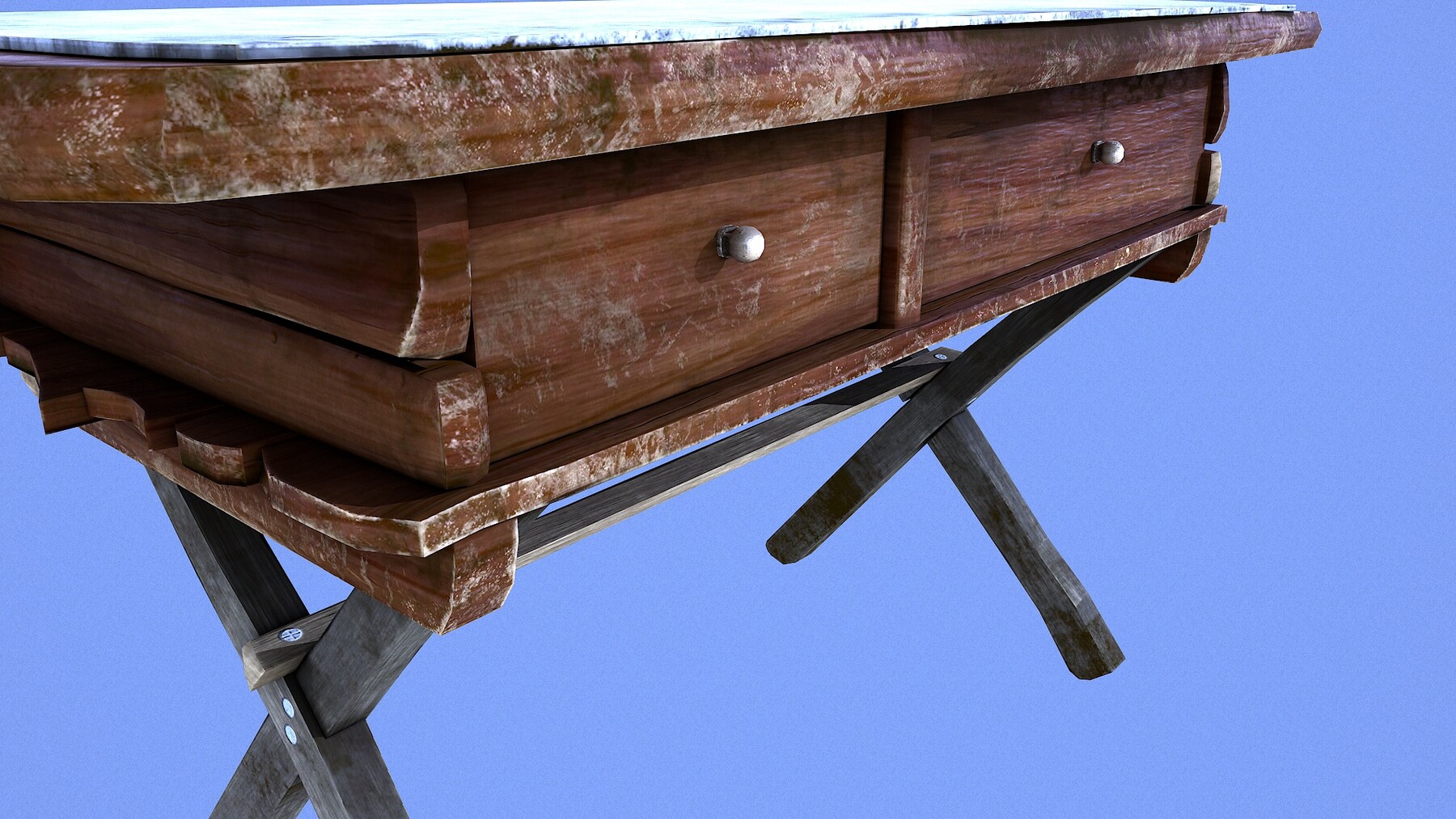 ArtStation - Wooden table for game engine | Game Assets