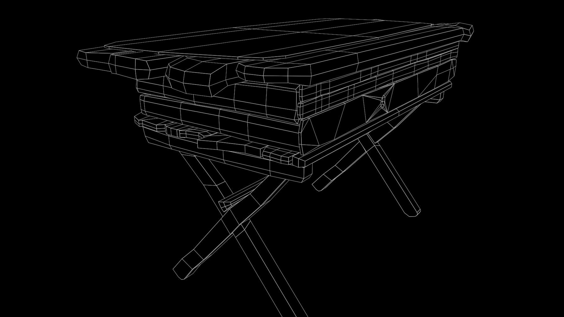 ArtStation - Wooden table for game engine | Game Assets