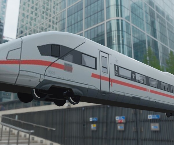 ArtStation - Modern Train - Trem Moderno Low-poly 3D model | Game Assets