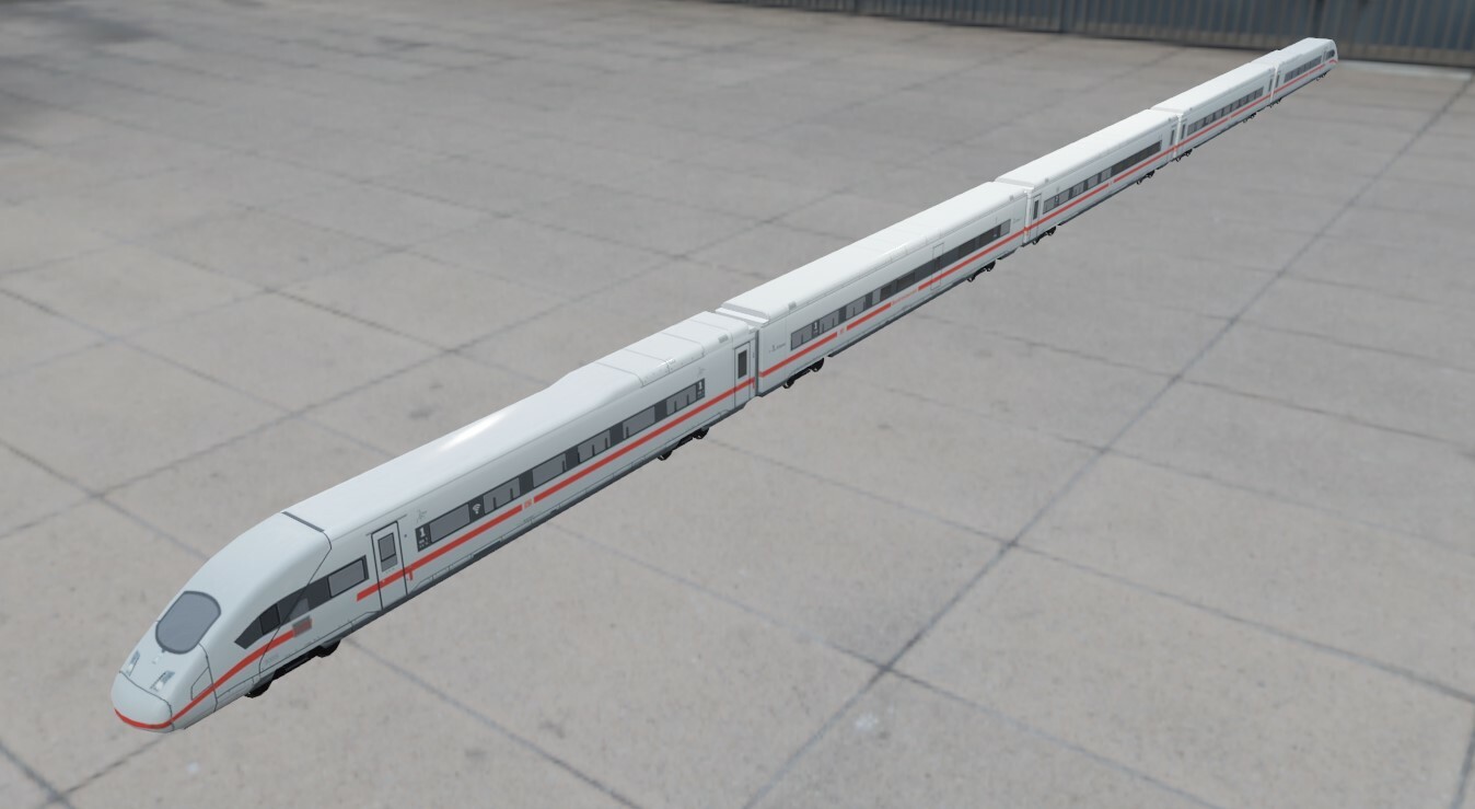 ArtStation - Modern Train - Trem Moderno Low-poly 3D model | Game Assets