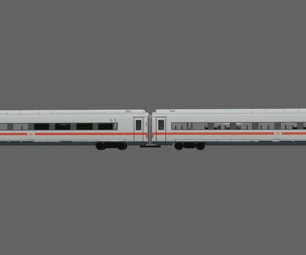 ArtStation - Modern Train - Trem Moderno Low-poly 3D model | Game Assets