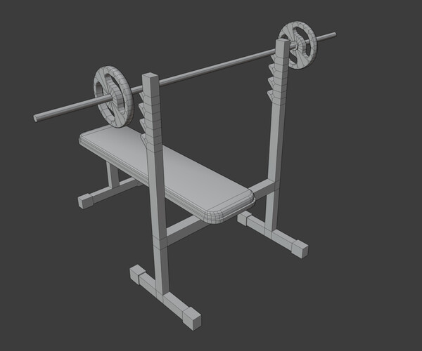 ArtStation - Bench Press | Game Assets