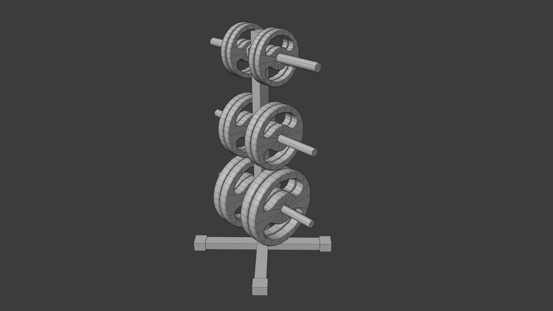 ArtStation - Circular Weight Rack | Game Assets
