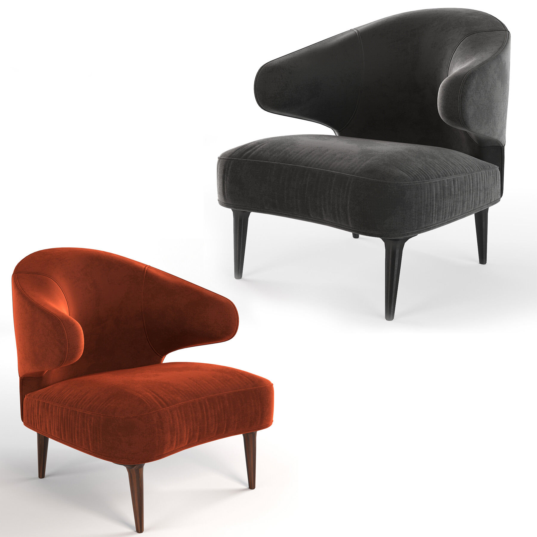 ArtStation - Armchair minotti aston | Resources