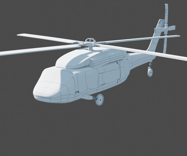 ArtStation - Helicopter - Low Poly - Game Ready - PBR 3D model | Game ...