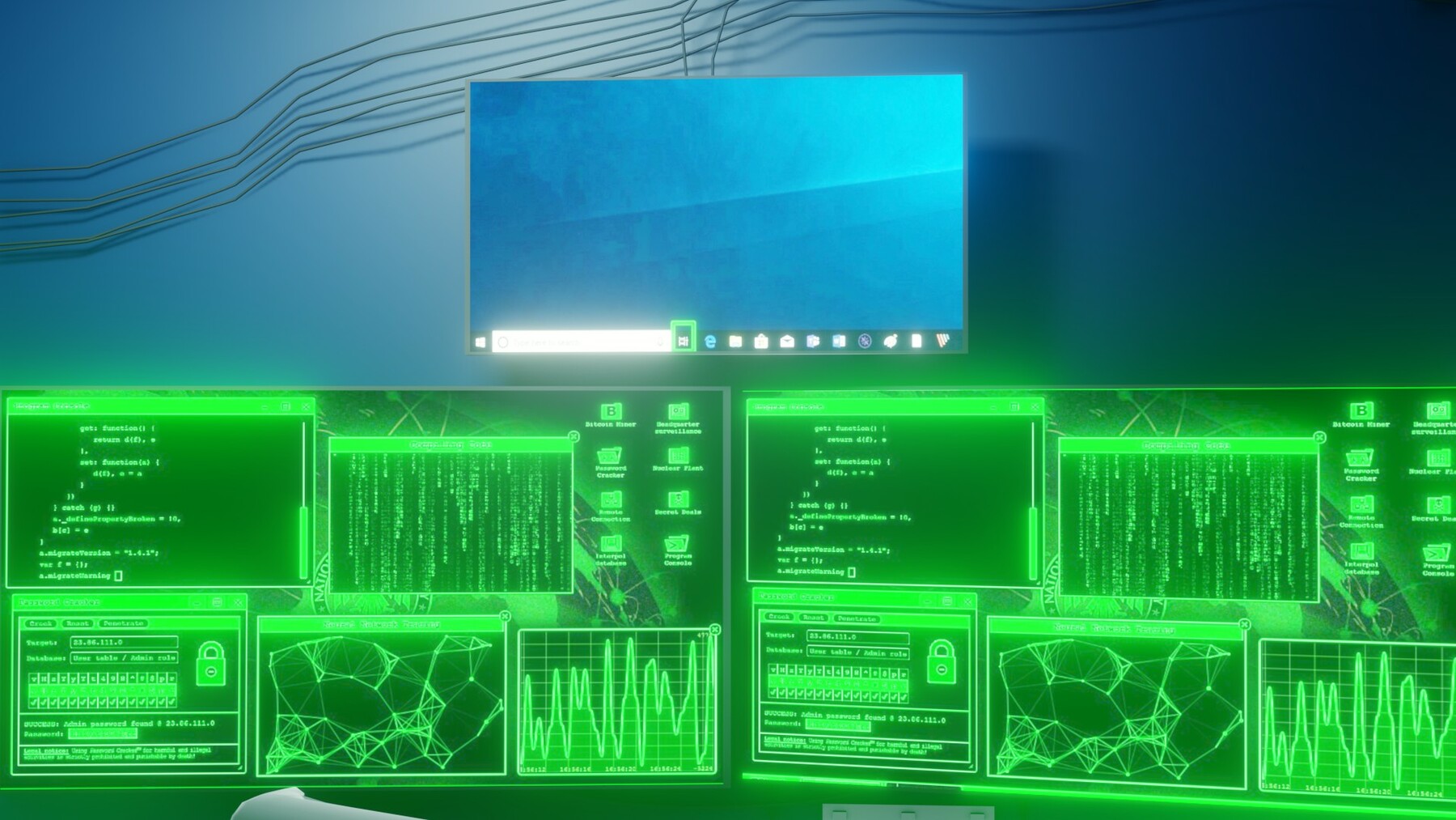 ArtStation - Hacker Workspace - Low poly - Game Ready | Game Assets