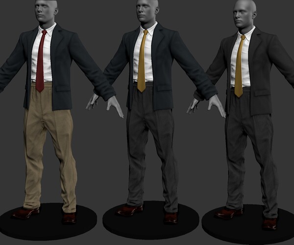 ArtStation - Men suit | Resources
