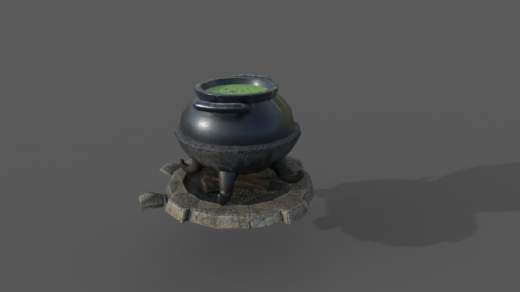 ArtStation - Stylized Potion Cauldron PBR low-poly 3D model | Resources
