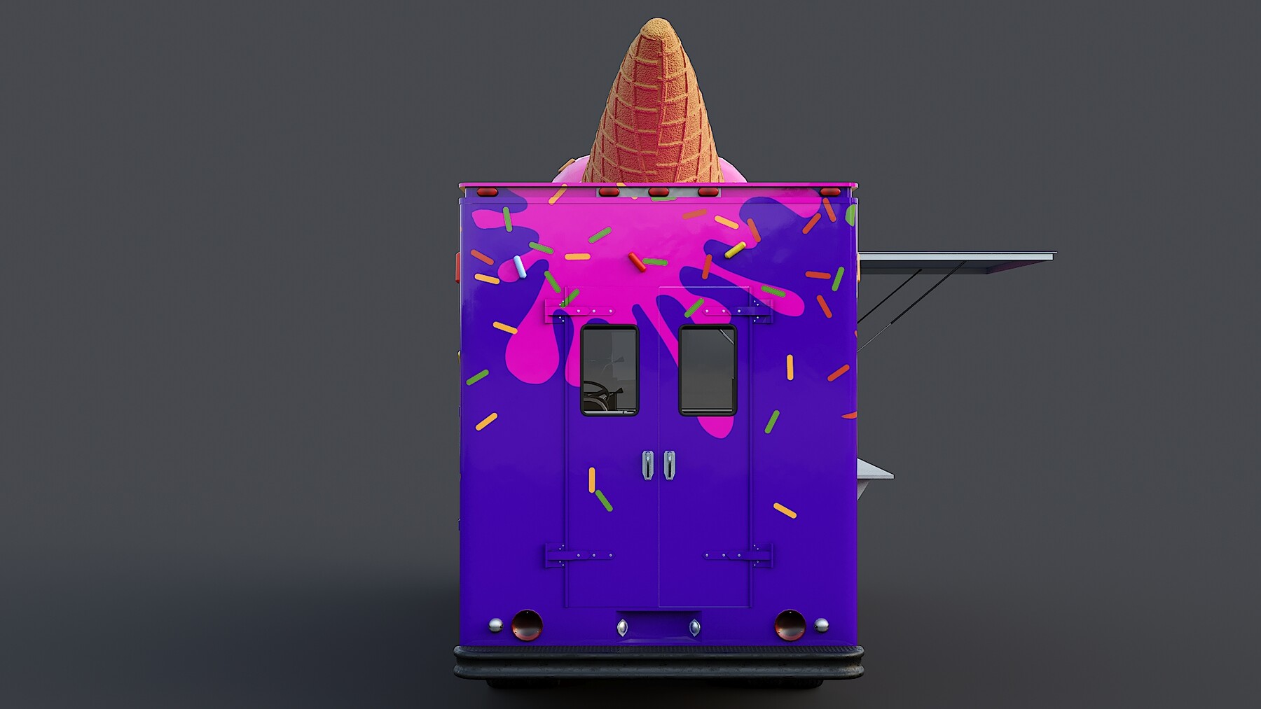 ArtStation - Step Van Ice Cream Truck | Game Assets