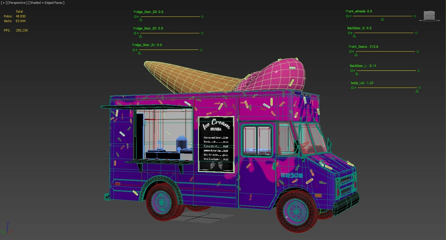 ArtStation - Step Van Ice Cream Truck | Game Assets